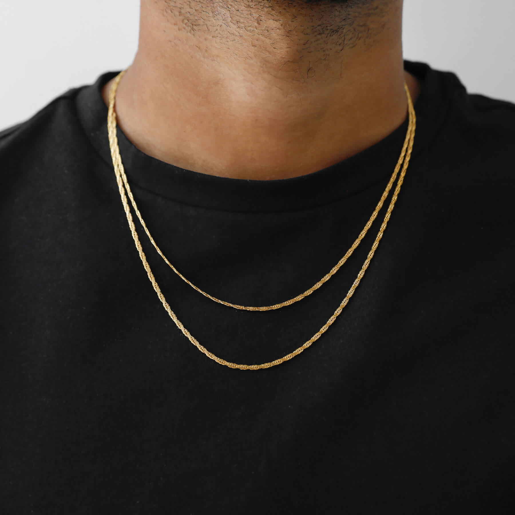 Flat Rope Chain | Gold | Men's Chains | ELMNT